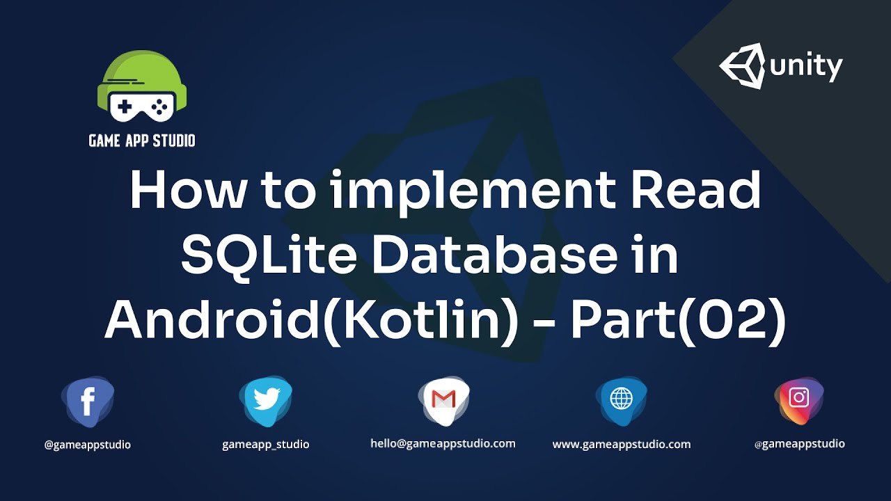 How to Implement Read SQLite Database | Android | Game App Studio