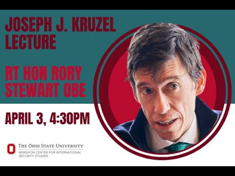Joseph J. Kruzel Lecture 2025: Rt Hon Rory Stewart OBE
