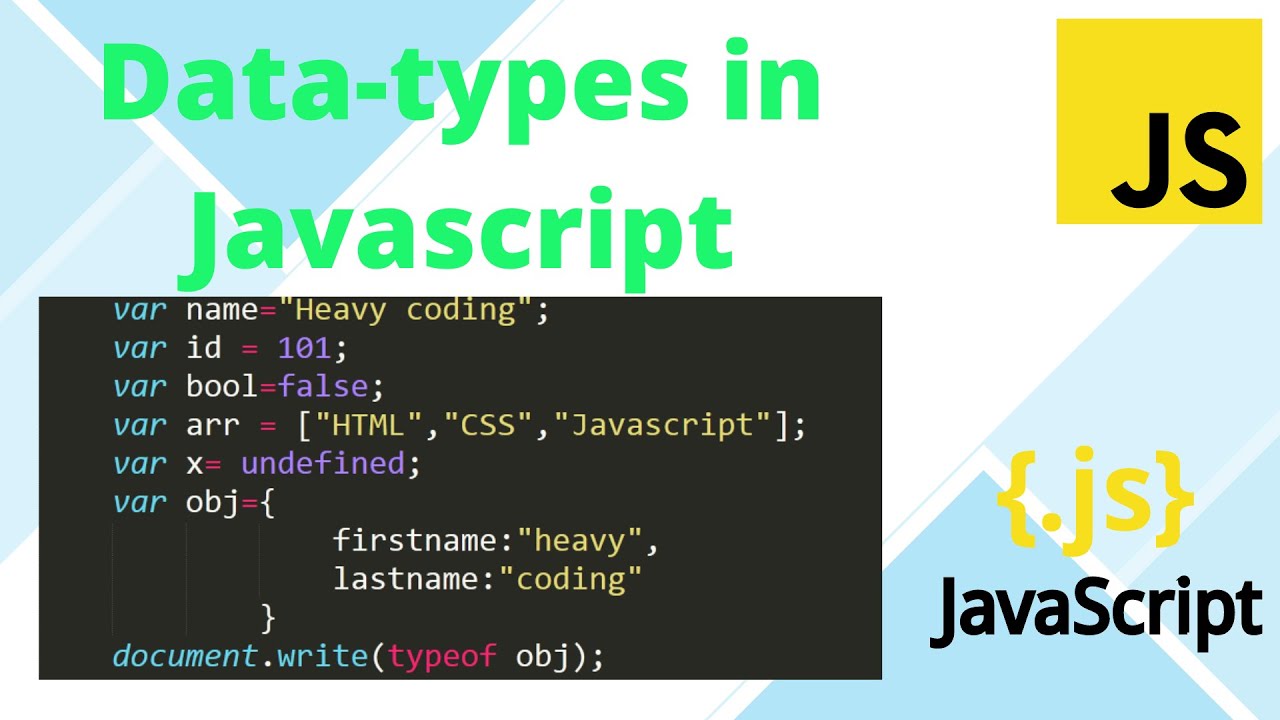 Data Types in javascript in hindi || Javascript tutorial for beginners - 5 || #javascript