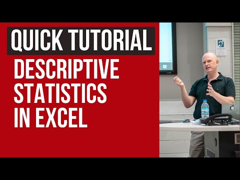 Learn Descriptive Statistics in Excel 👍 (Quick Tutorial)