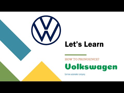 Volkswagen pronunciation | Correctly pronounce famous German automaker company - Volkswagen 🚗