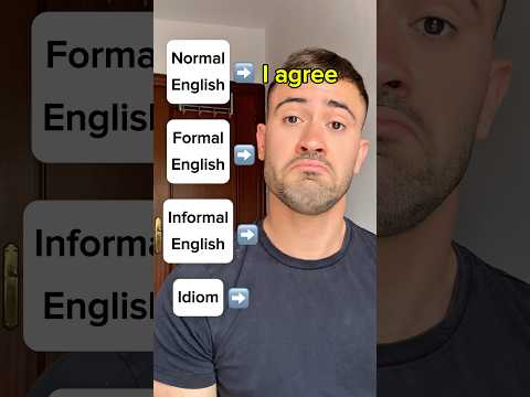 Different ways to say “I agree” in English #englishlearning #english #english #inglês #learnenglish