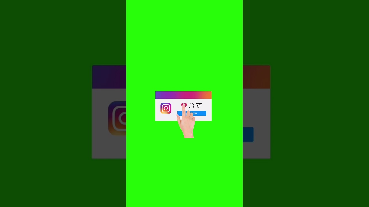 Instagram - Follow us Button Green Screen 🔥 #Shorts