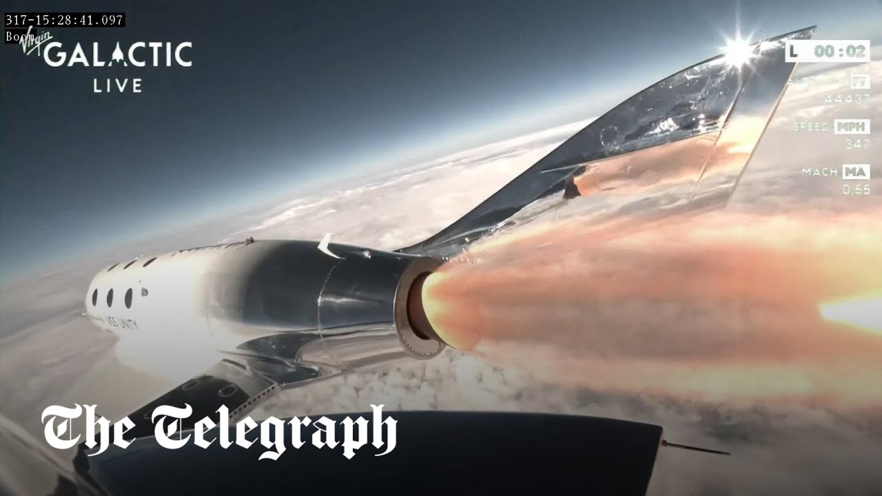 Watch: Virgin Galactic carries first customers on spaceflight