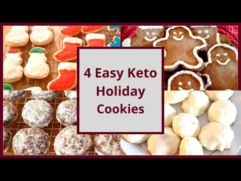 4 of the Easiest Keto Holiday Cookies (Nut Free and Gluten Free)