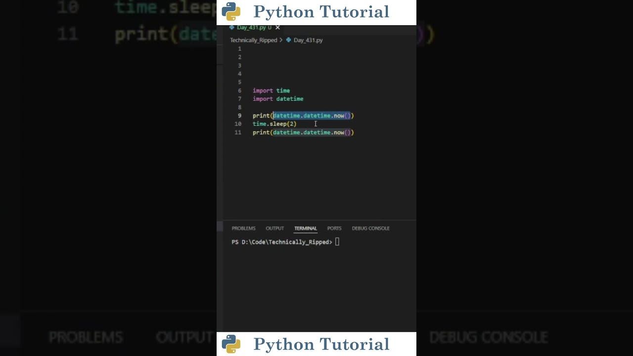 Pausing Your Python Script | Python Tutorial