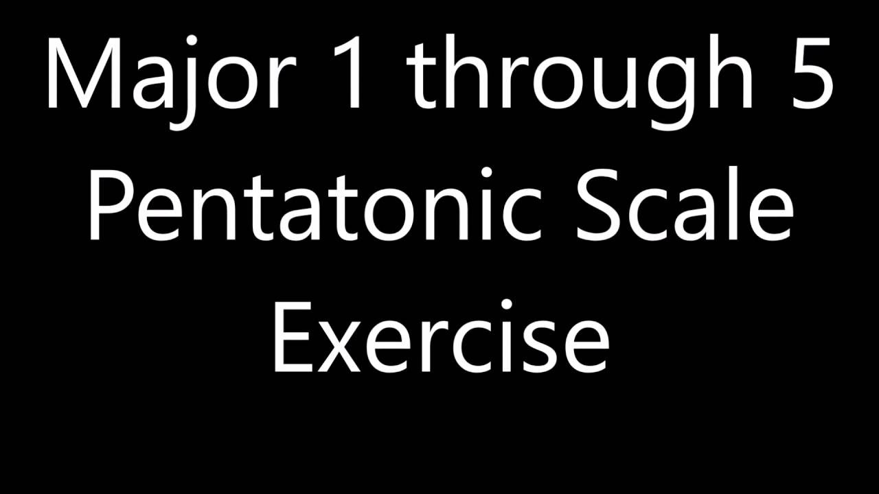 All 5 Major Pentatonic Shapes Exercise