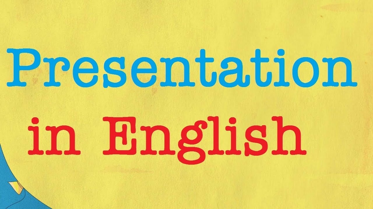 Presentation in English 1