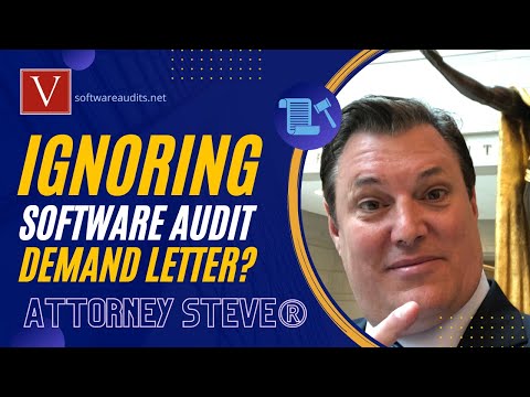What happens if we ignore the software audit letter from the Software Alliance?