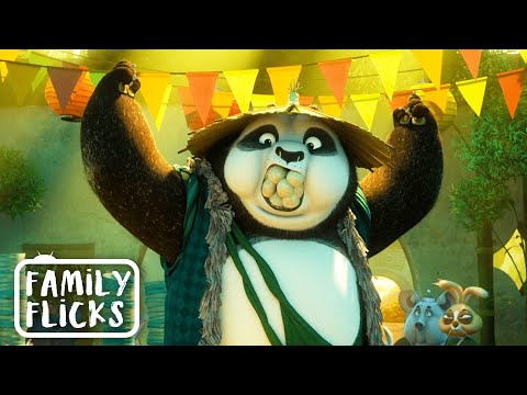 Po Meets His Real Dad | Kung Fu Panda 3 (2016) | Family Flicks