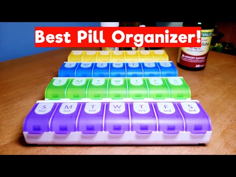 Best Pill Box Organizer Easy Fill Four A Day Weekly Home Health Care by Rite Aid Pharmacy Review! 💊
