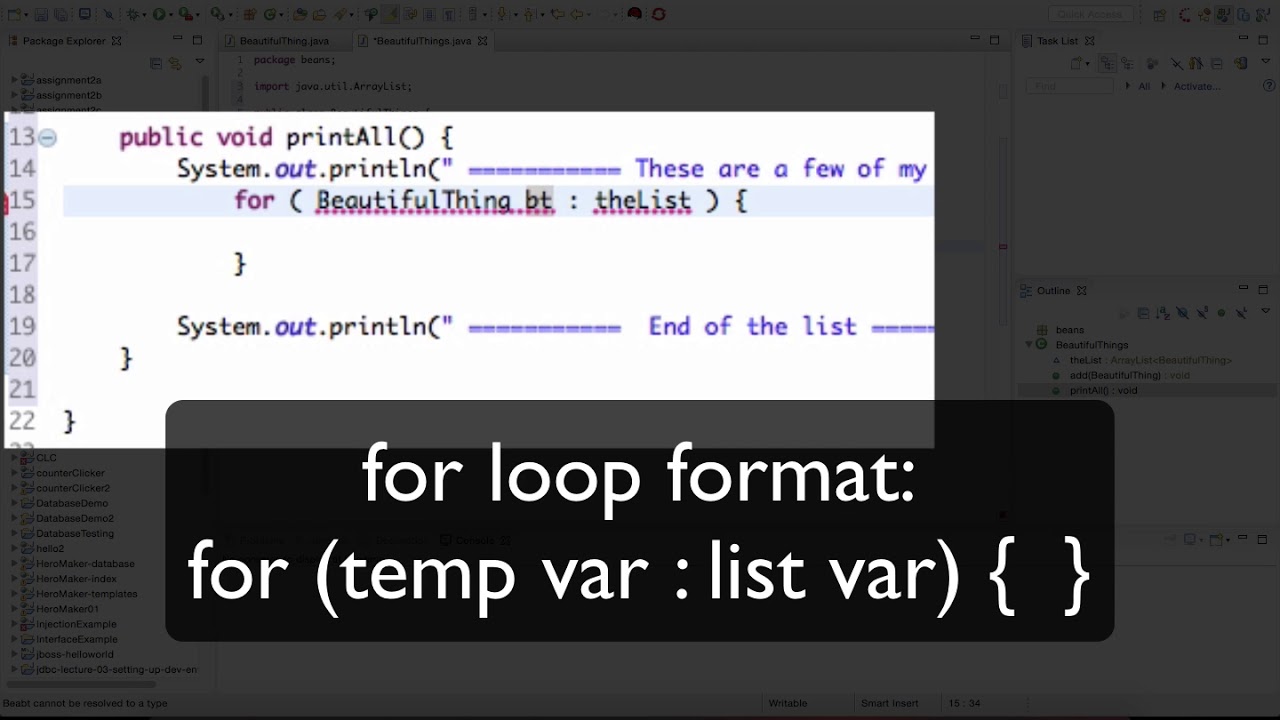 JavaEE Web App 04 - Database 2 - Create a Java class to store the data.
