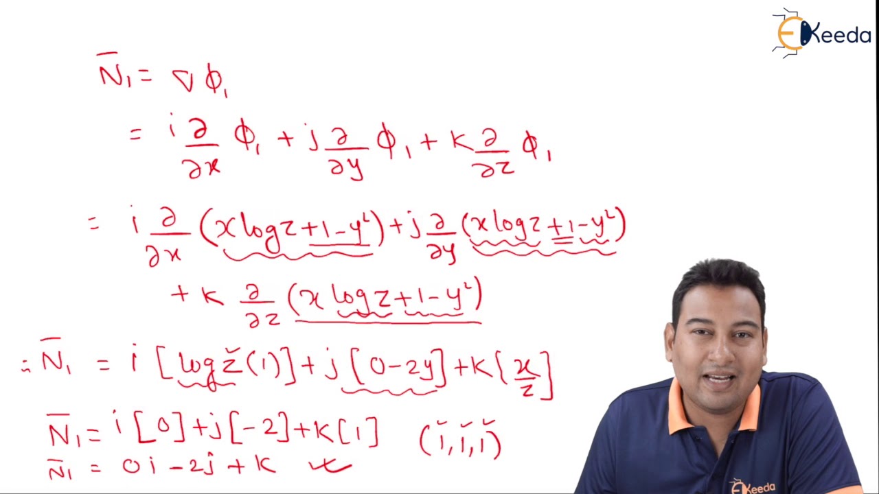 Basic Type Problem 3 - Vector Differentiation -  Engineering Mathematics - 4
