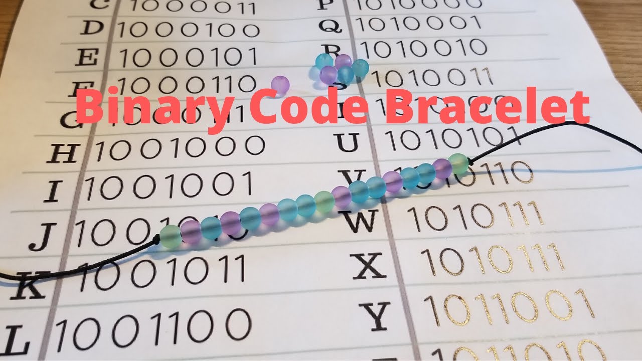 Binary Code Bracelets