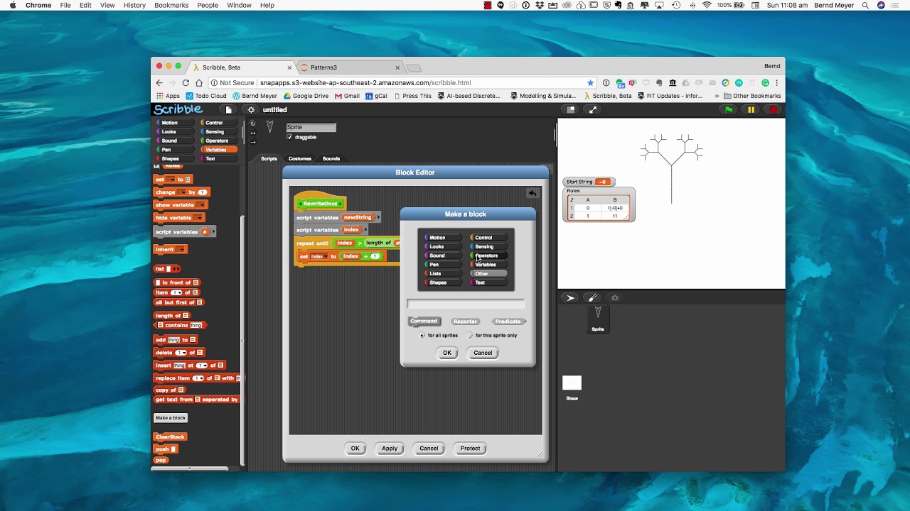 L Systems 2   rewriting