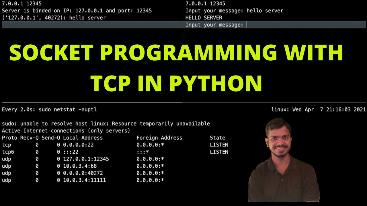 TCP Socket Programming in Python |. Computer Networking Tutorial | DevOps/SRE Interview Questions
