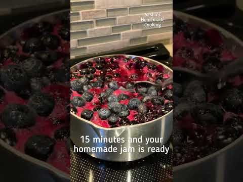 Blueberry jam at home easy and quick