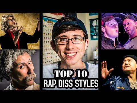 Top 10 Rap Battle Lyric Styles - Epic Rap Battles of History & More! by Mat4yo