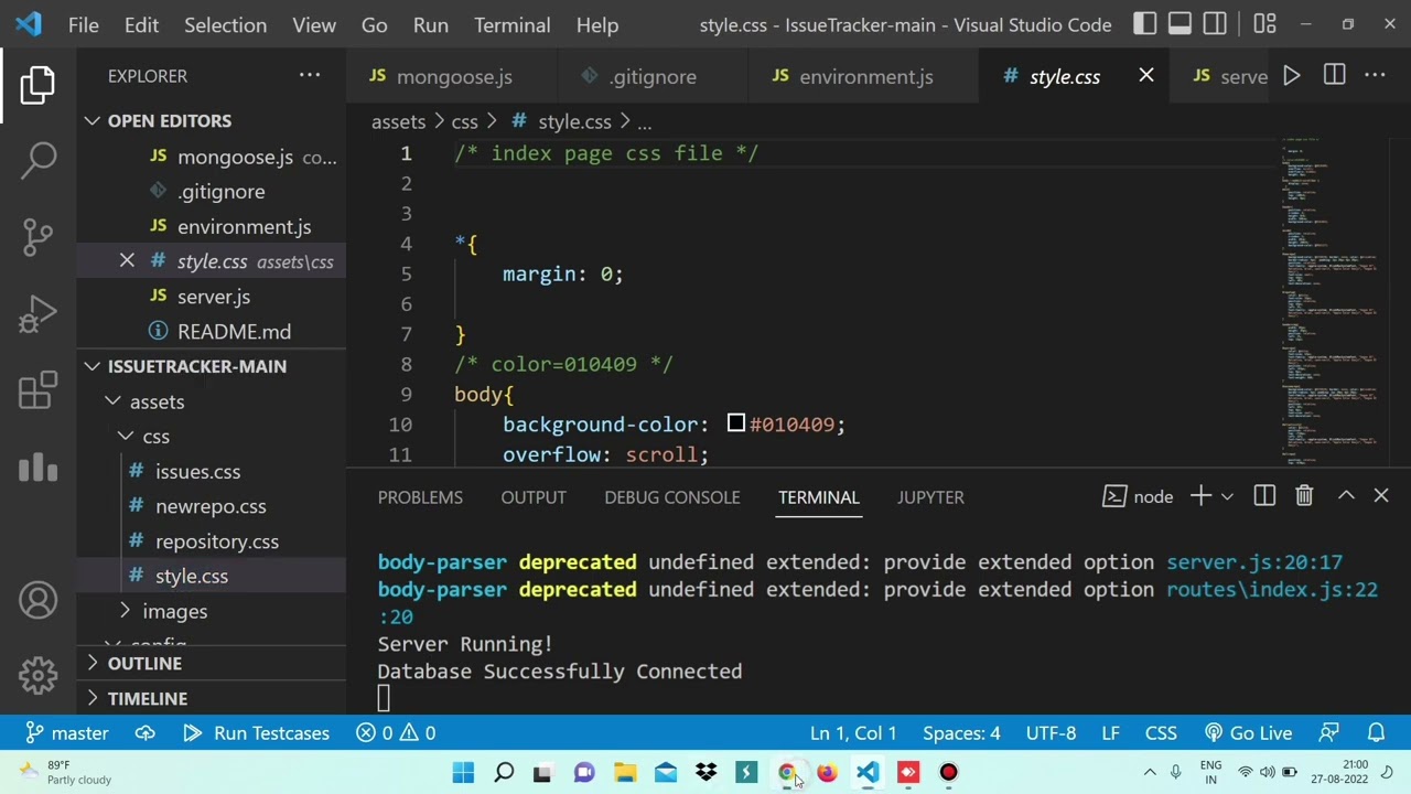 Issue Tracker Using Node JS