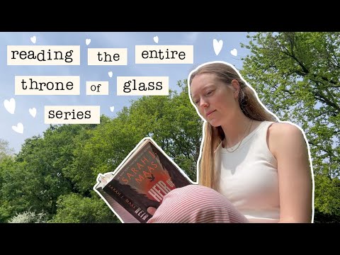i read the entire throne of glass series!🗡️🌹🌟📖🧚cosy and chatty reading vlog☕️🌿🌸