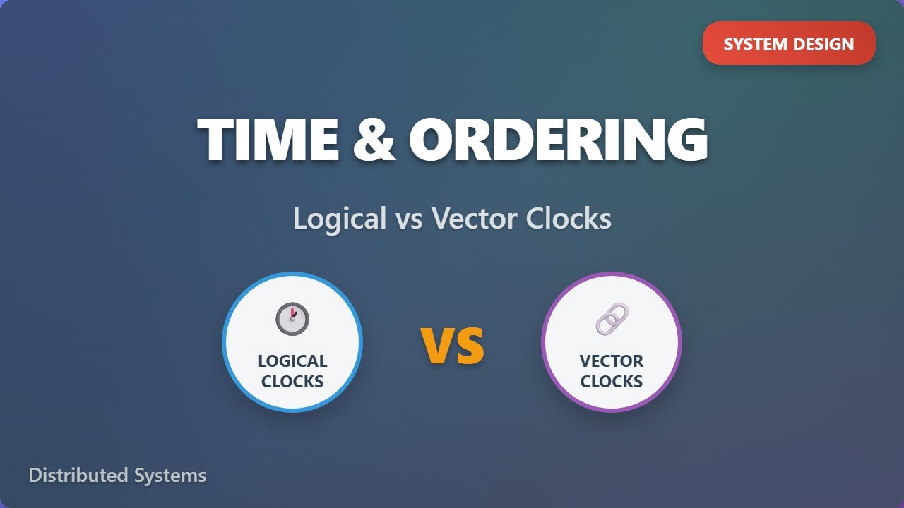 Time and Ordering in Distributed Systems: Logical vs. Vector Clocks Explained!