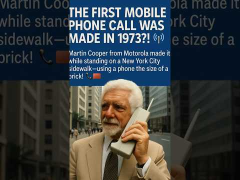 📱📞 The First Mobile Phone Call Was Made in 1973?! 😲📡