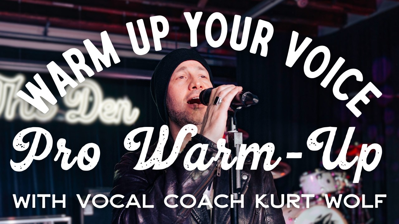 WARM UP YOUR VOICE with Vocal Coach Kurt Wolf - Daily Warm-Up for Singing (All Levels, All Voices)