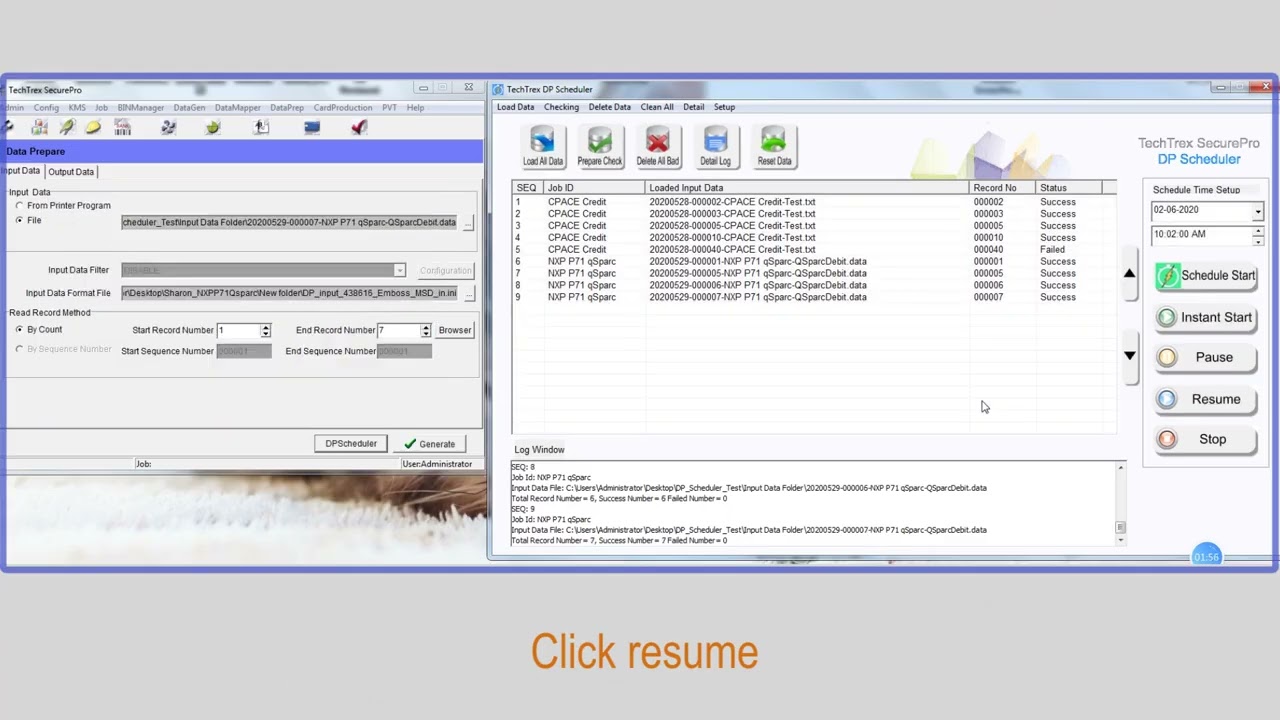 SecurePro DP Scheduler