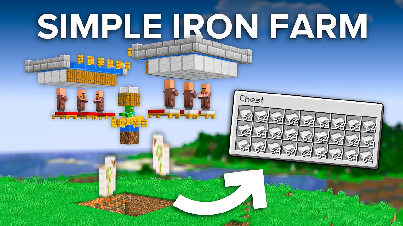 Minecraft 1.21+ Reliable Iron Farm Tutorial - 600 Per Hour - Minecraft Builders