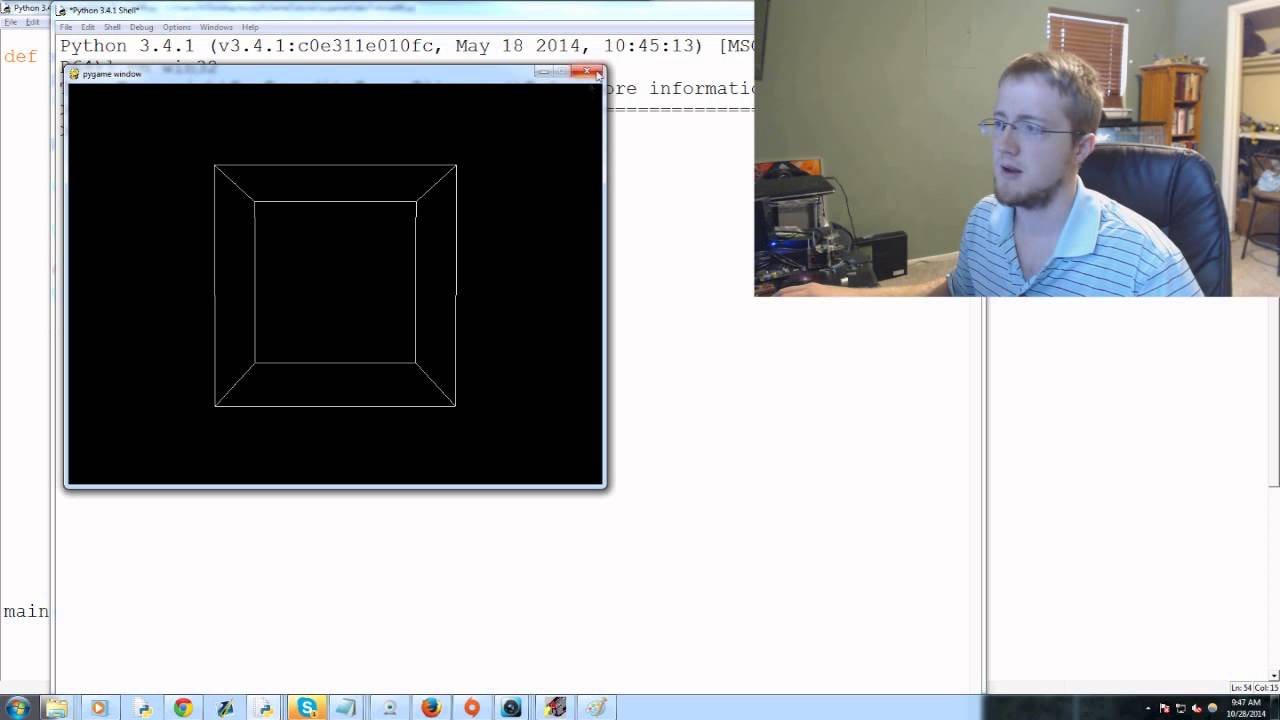 Pygame (Python Game Development) Tutorial - 96 - PyOpenGL Display Rules