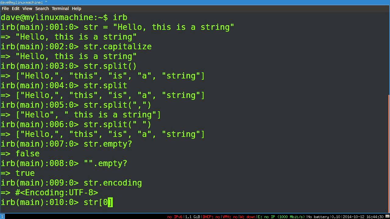 Programming Ruby 05 -- String Methods
