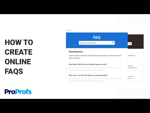 How to Create Online FAQs
