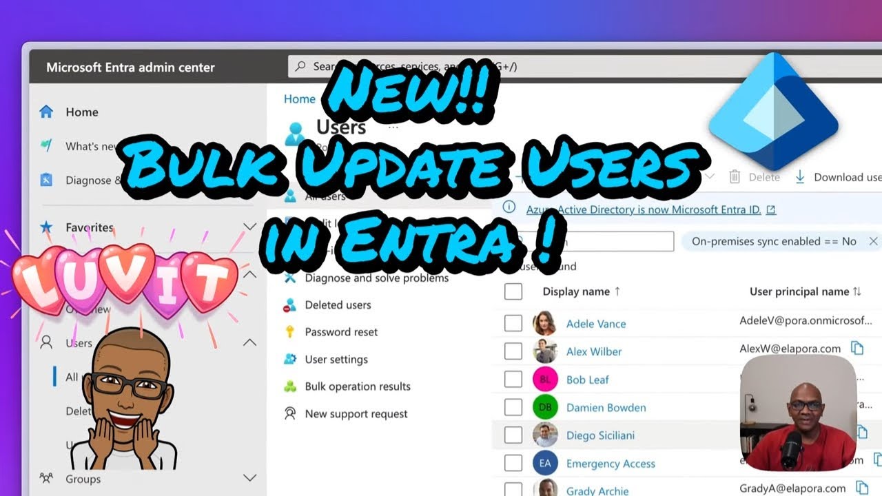 Microsoft Entra User Management with Seamless Bulk Updates!