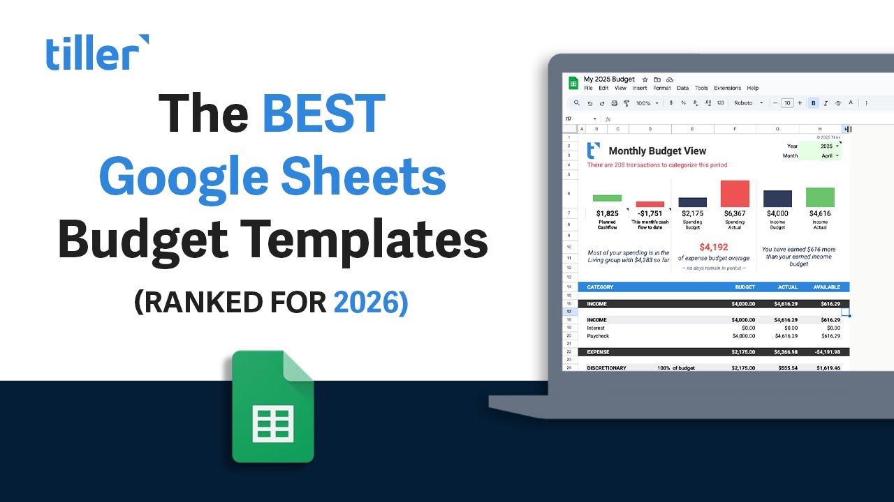 Top 5 Google Sheets Budget Templates for 2026 (Free & Easy to Use)