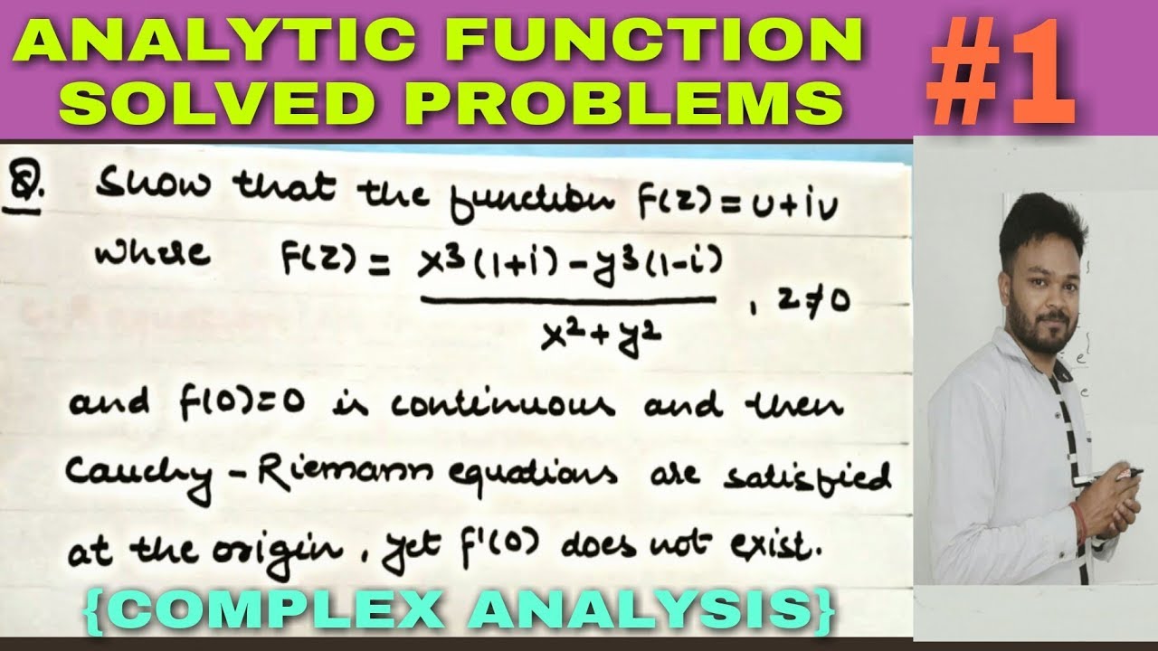 ANALYTIC FUNCTION SOLVED PROBLEMS - 1