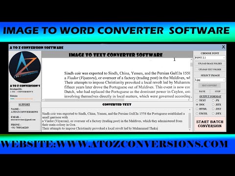 Data Entry Image To Word Conversion Software | How To Use Image To Word Converter Software
