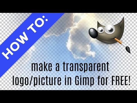 How to: Make a transparent logo/picture in Gimp for free