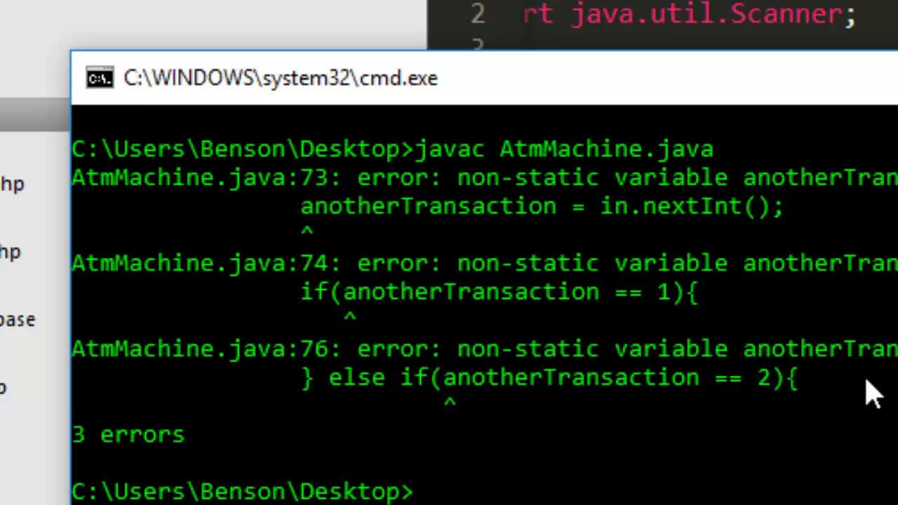 How to create ATM machine in JAVA programming  - Java programming