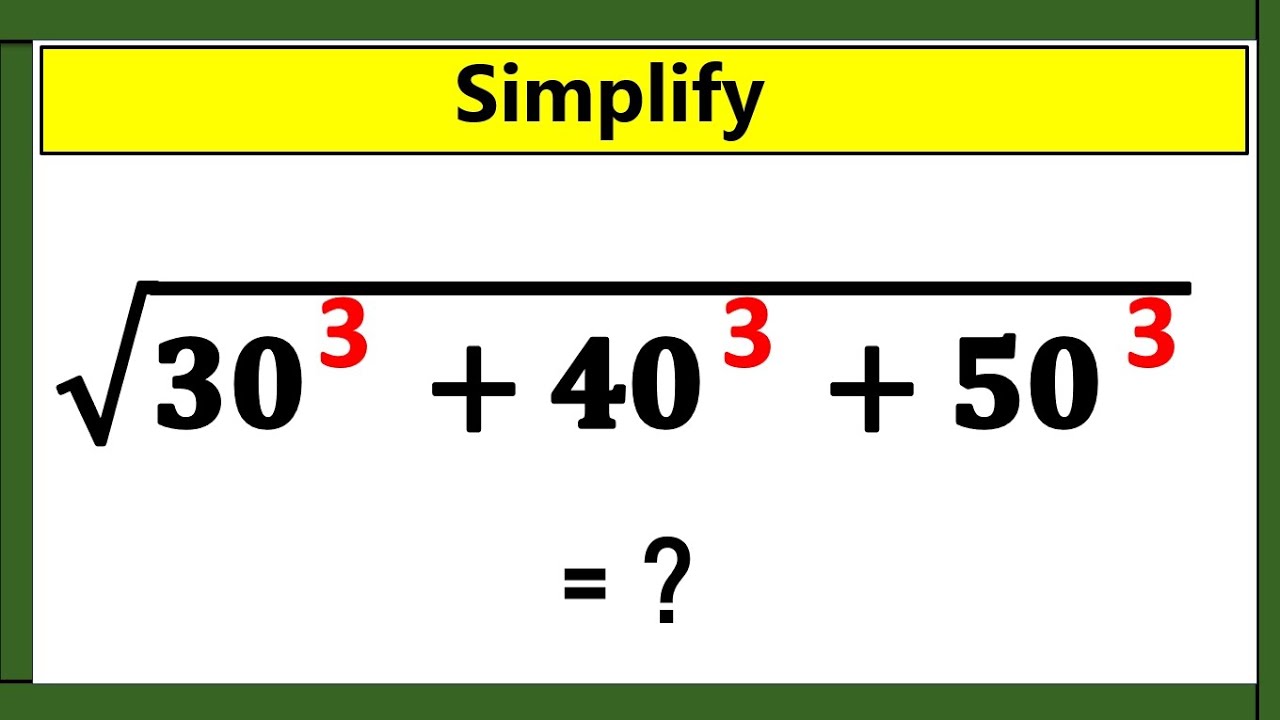 Nice Square Root Simplification Problem | Maths Olympiad | Solve Without Calculator 📵