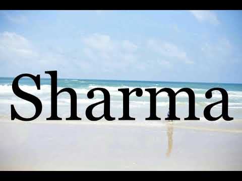 How To Pronounce Sharma🌈🌈🌈🌈🌈🌈Pronunciation Of Sharma