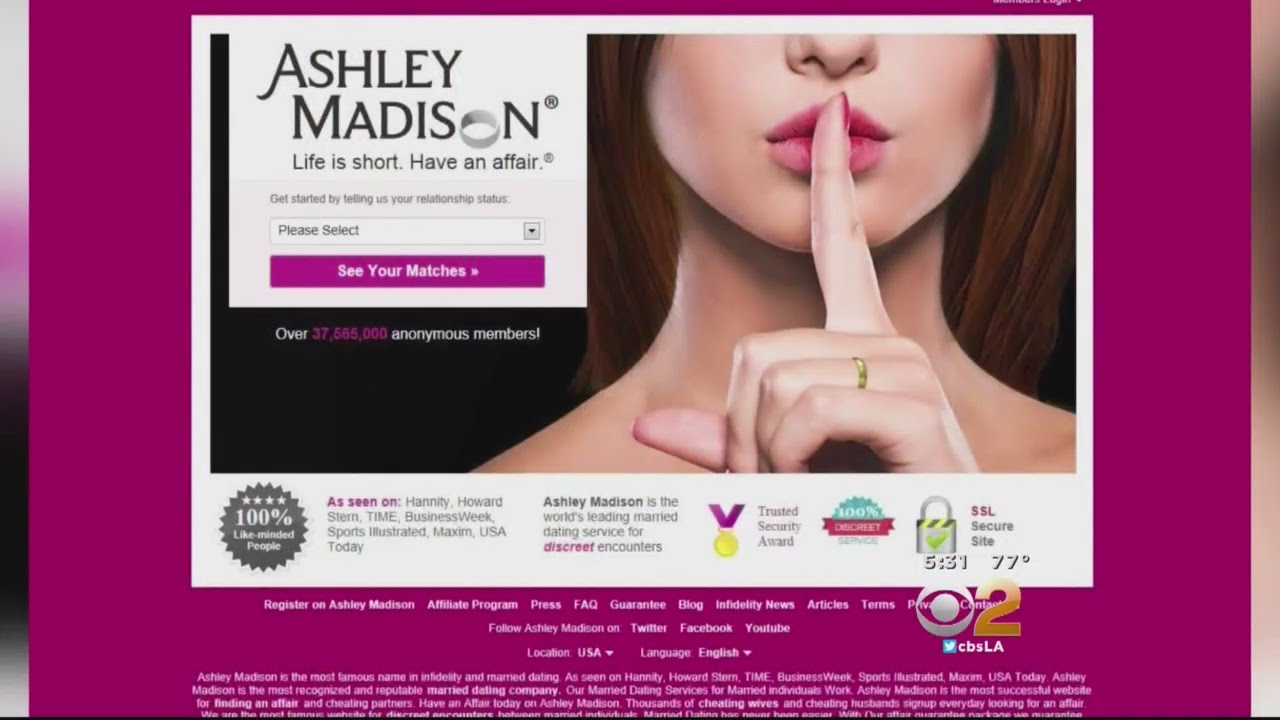 Ashley Madison, Website Aimed At Cheaters, Is Hacked