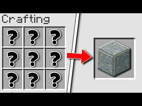 Minecraft: How to Craft Polished Andesite (10 Second Crafts)