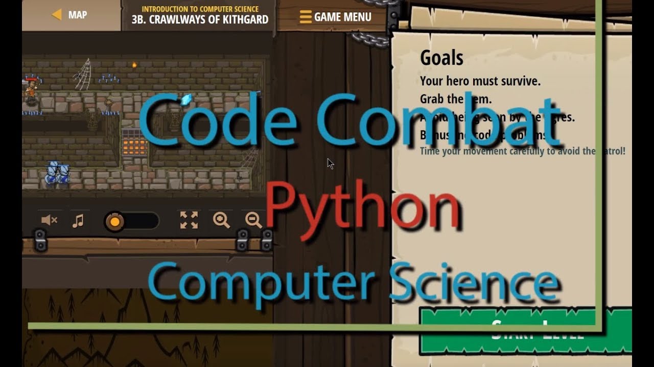 Code Combat Crawlways of Kithgard - Level 3B Python Tutorial with Solution