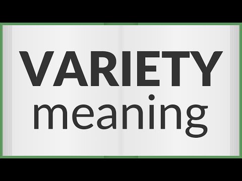 Variety | meaning of Variety