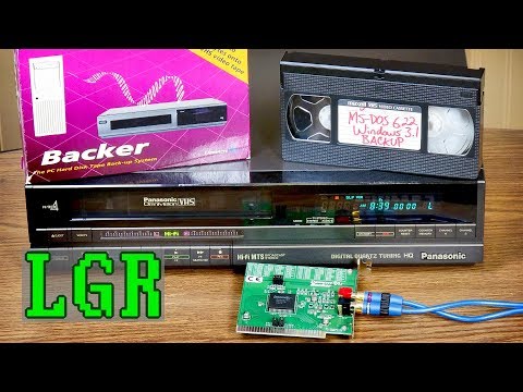 In the 90s Your Spare VHS Could Be a Backup Hard Drive