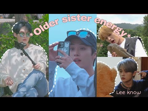 Lee know and his older sister energy