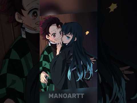Tanjiro x Muichiro vs Kagaya x Amane🖤#demonslayer #shorts