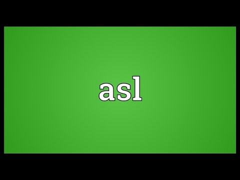 Asl Meaning