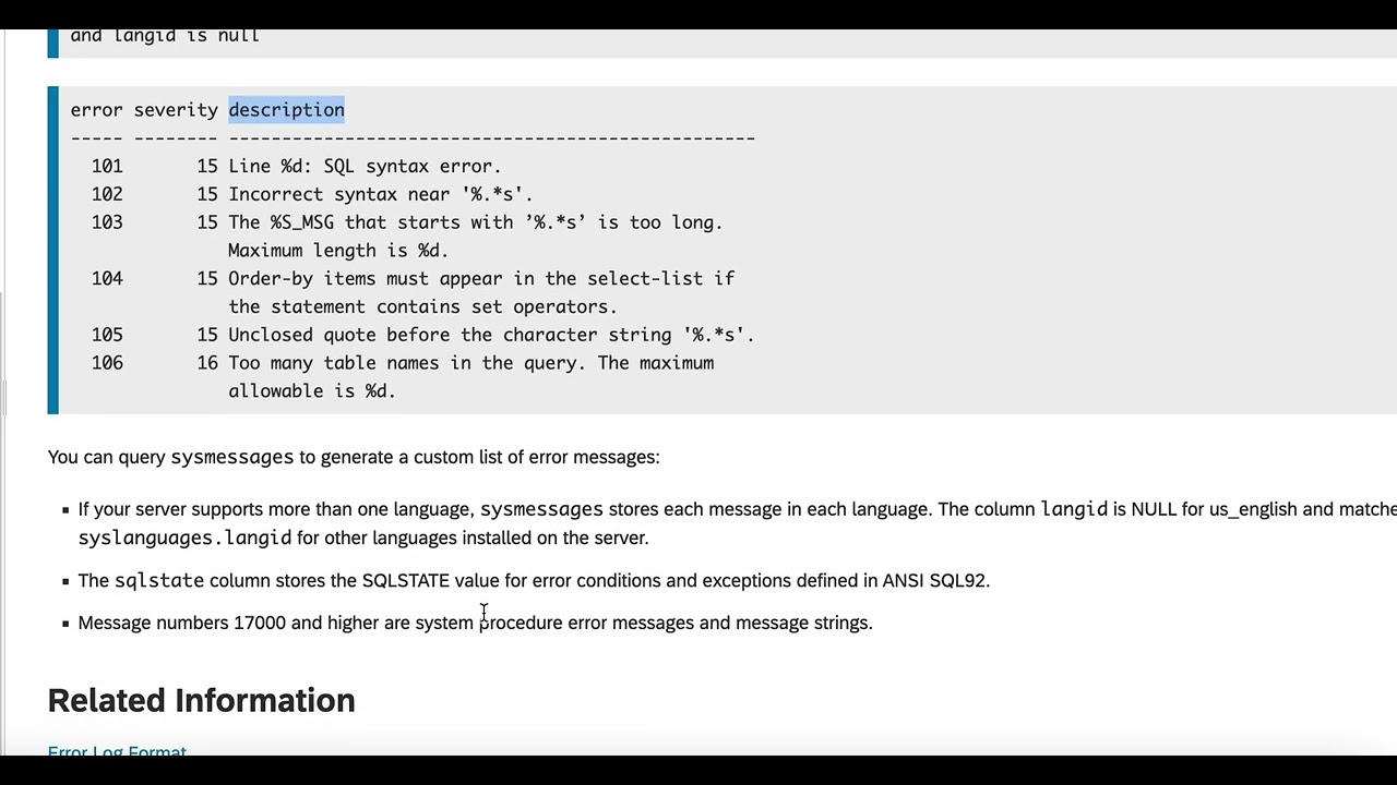 Diagnosing System Problems in sybase ASE |Understand Sybase ASE Errorlog Tutorial -1