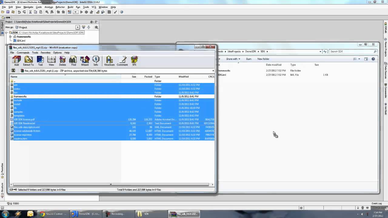 Compiling Apache Flex SDK with IntelliJ
